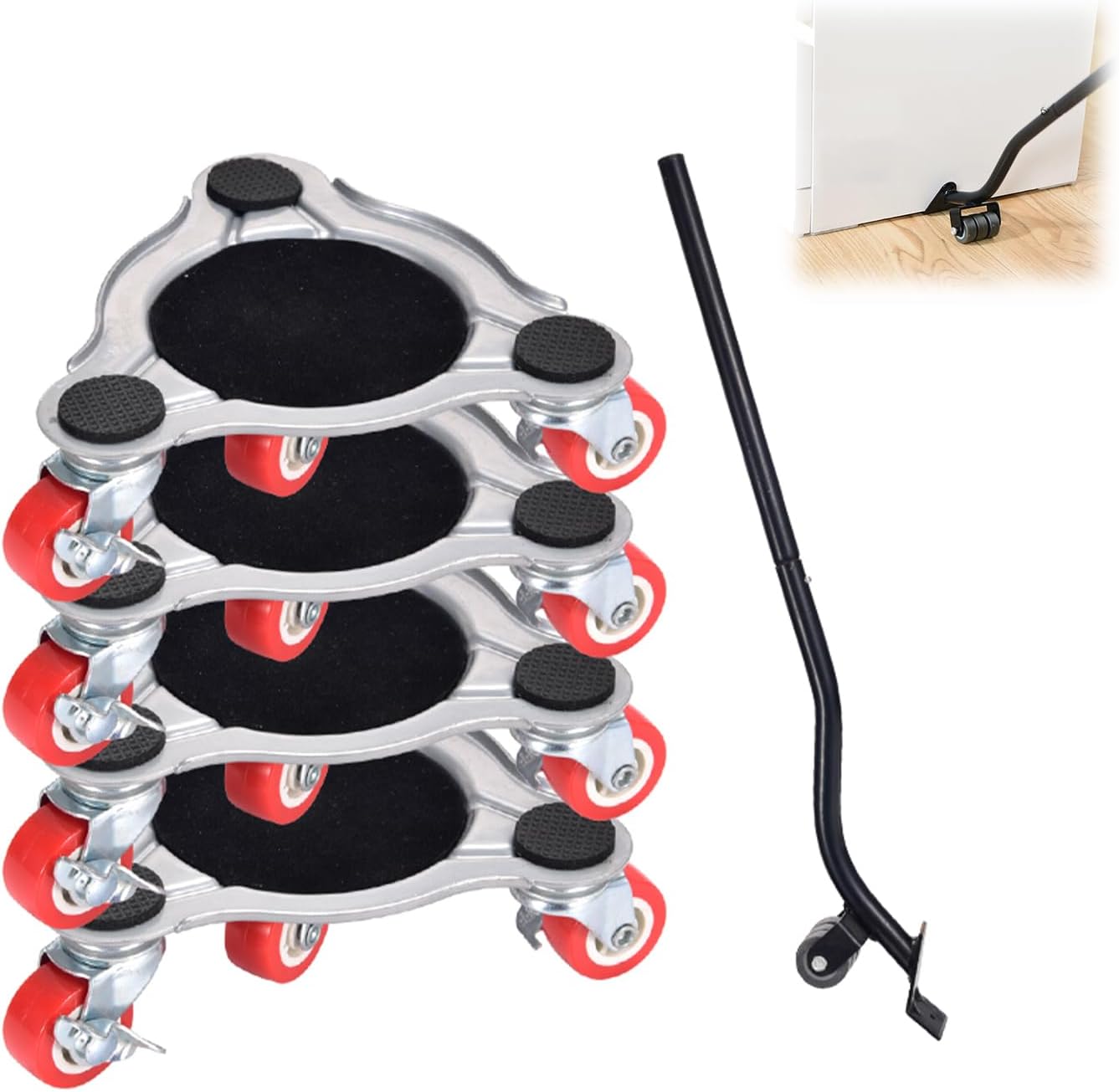 Kit de ruedas para muebles de alta resistencia, capacidad de carga de ...