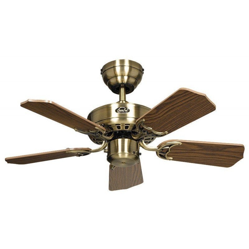 Ventilateur de plafond, Royal MA, classic 75 Cm, Laiton antique, pales ...