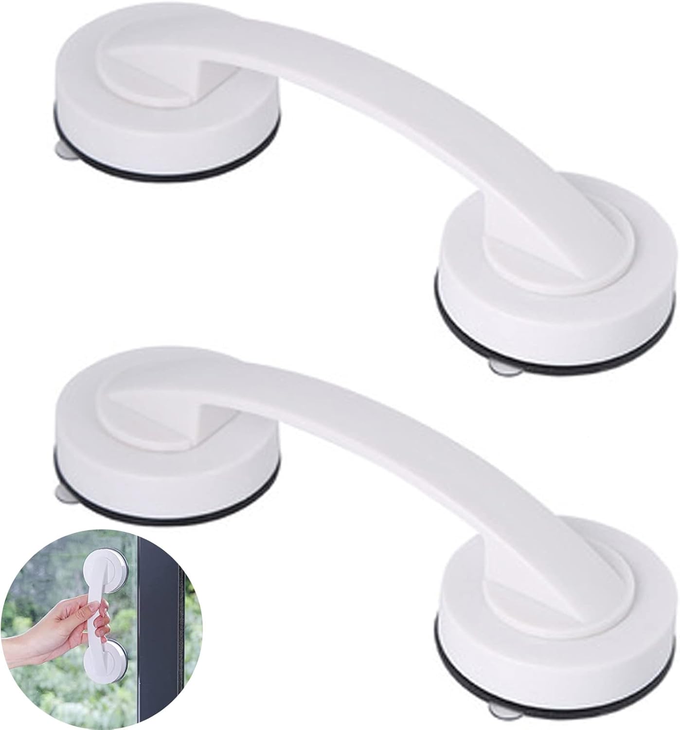 2 Pièces Ventouse Super Forte Poignée, Poignée de Porte à Ventouse ...