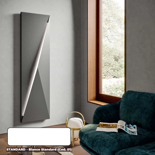 Radiateur design électrique vertical connecté 750W blanc POLYGON ...