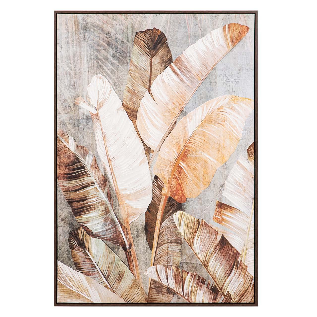 Tableau Feuille 50% Peint à la Main 83X4X123 Cm | Leroy Merlin