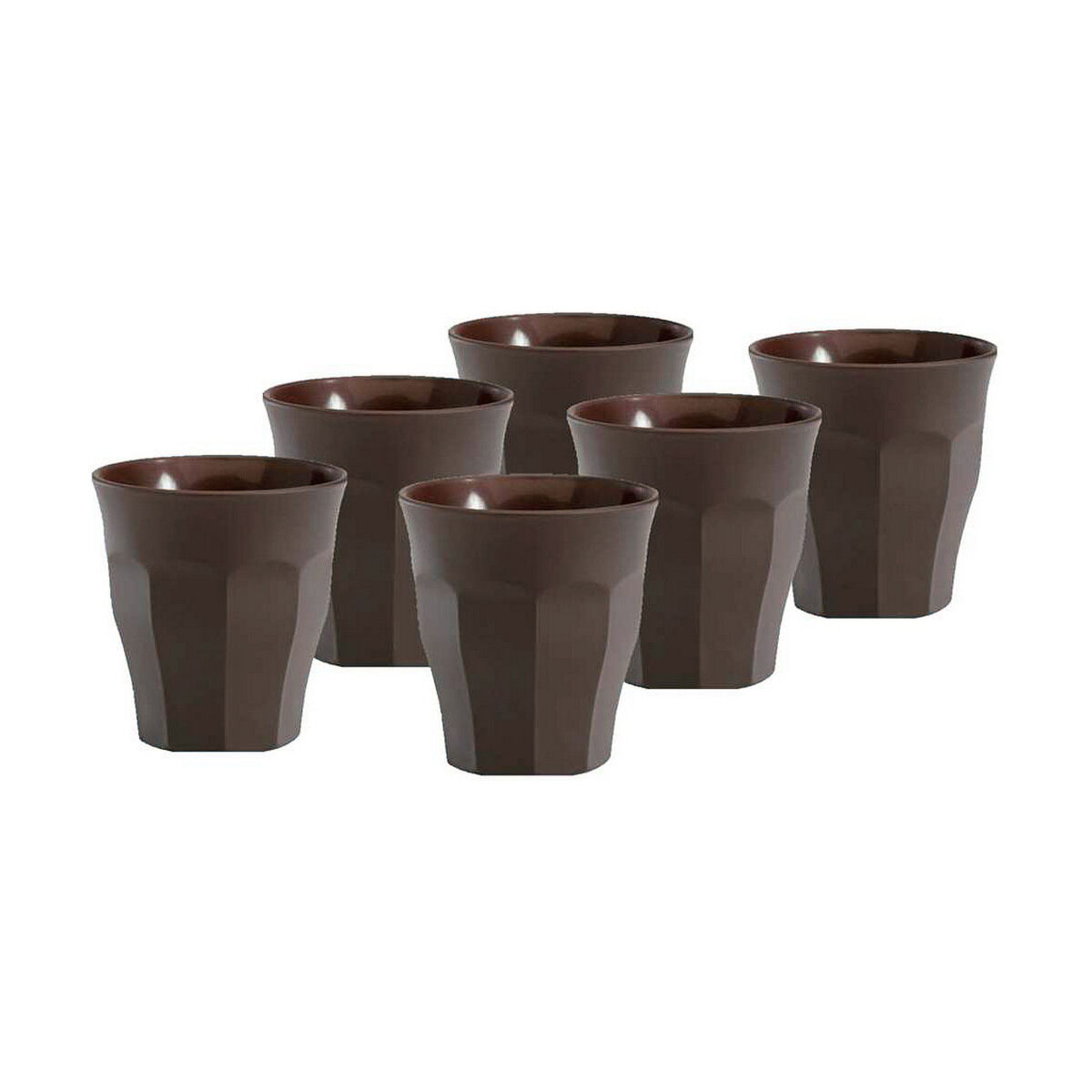 Set de Verres Duralex Picardie Marron 90 ml Ø 6,5 x 6,7 cm (6 Unités ...