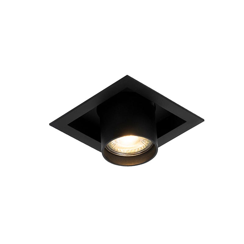 Spot Encastrable Roof 1 Lumière L 11 Cm Noir Moderne