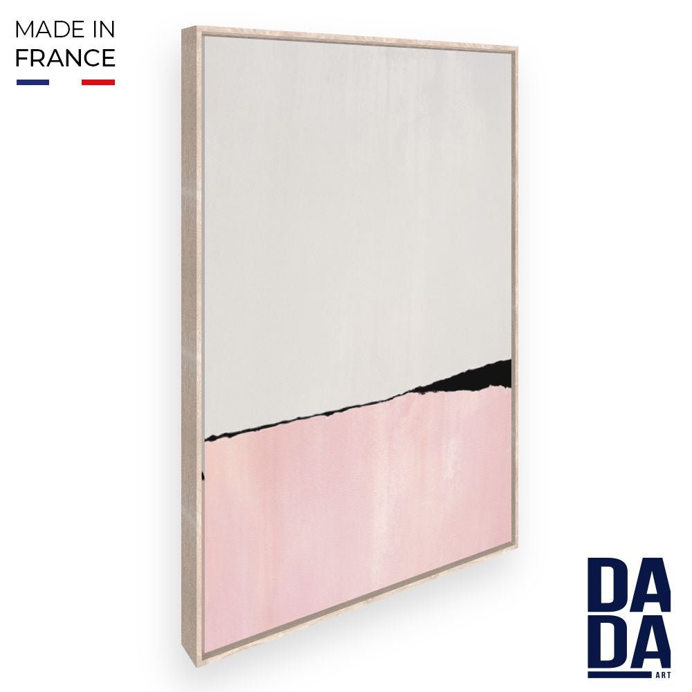 Toile encadrée Douce harmonie pastel / 100x140cm / Cadre Effet naturel ...