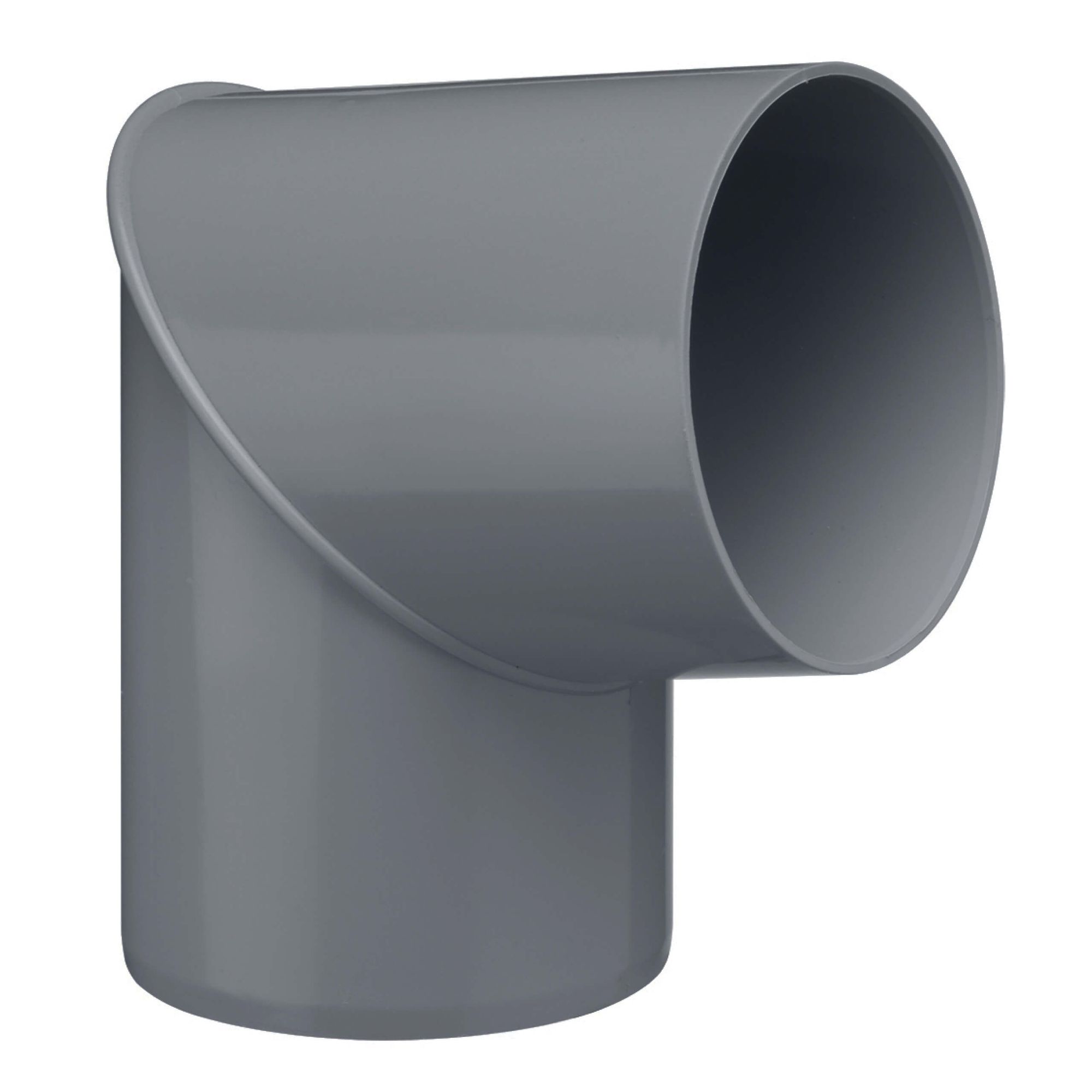 Coude 80° pour descente Ø75 mm (DN75) en PVC anthracite, raccord à ...