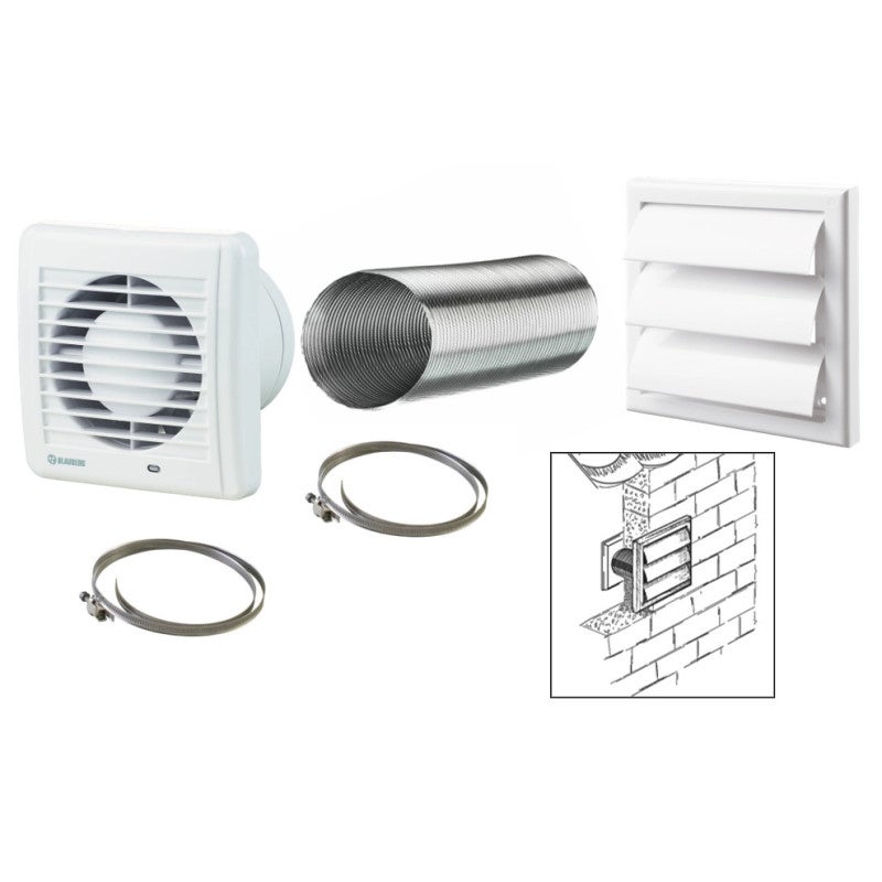 Lot Extracteur d'air AERO STILL + Gaine extensible alu + Grille ...