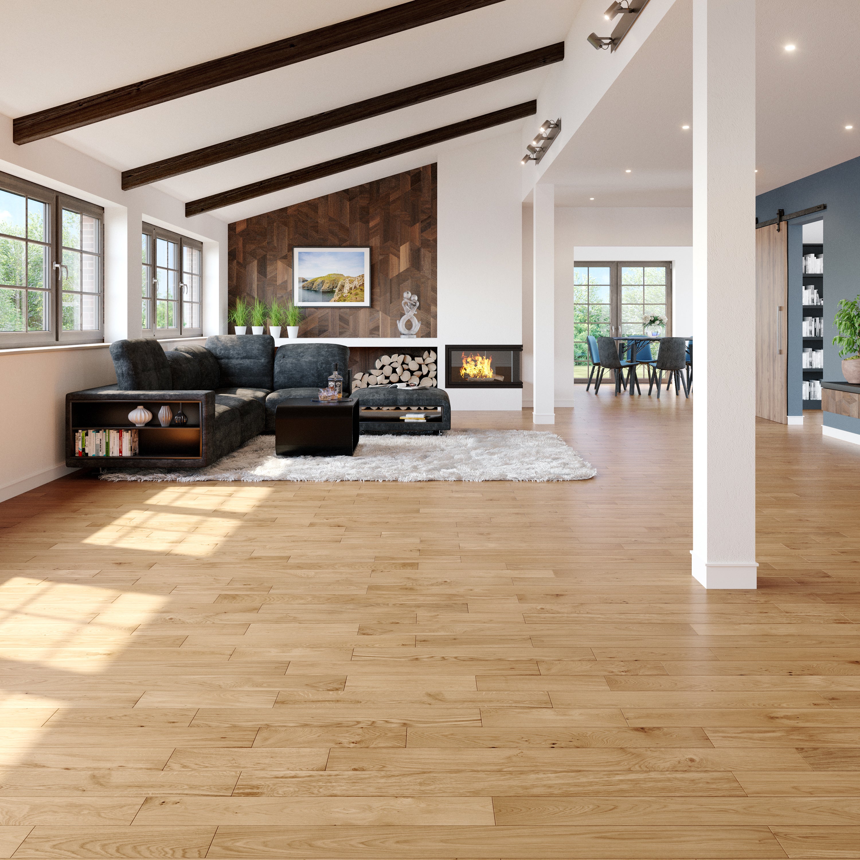 PARQUET EN CHENE MASSIF - EP.15MM - LARGEUR 150 CLICK - LONGEUR 30-60CM ...