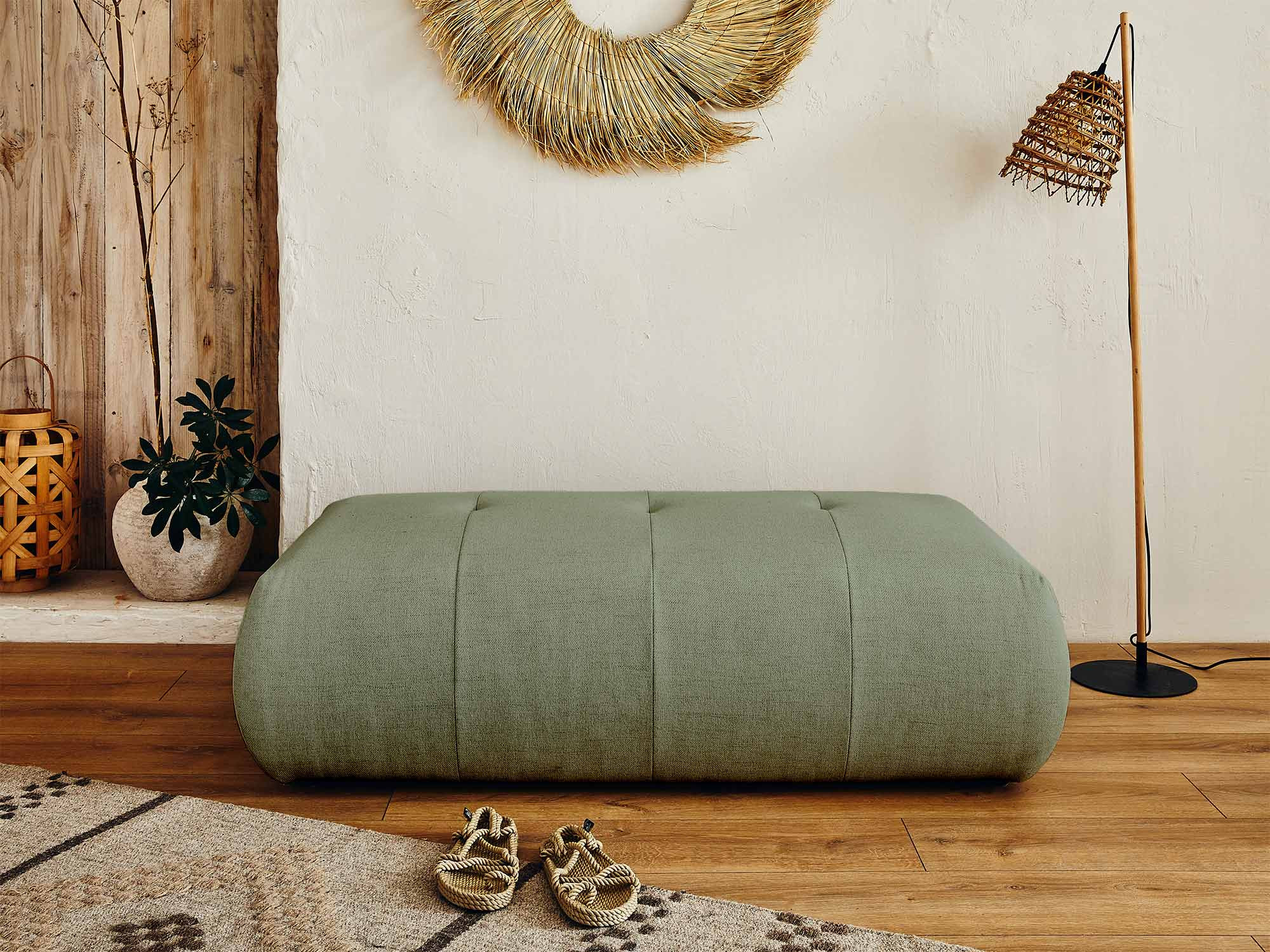 Onyx - pouf modulable - en tissu | Leroy Merlin