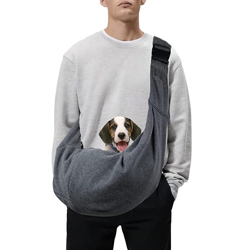 Chien Chat Sling Carrier, bandoulière rembourrée réglable, avec poche ...