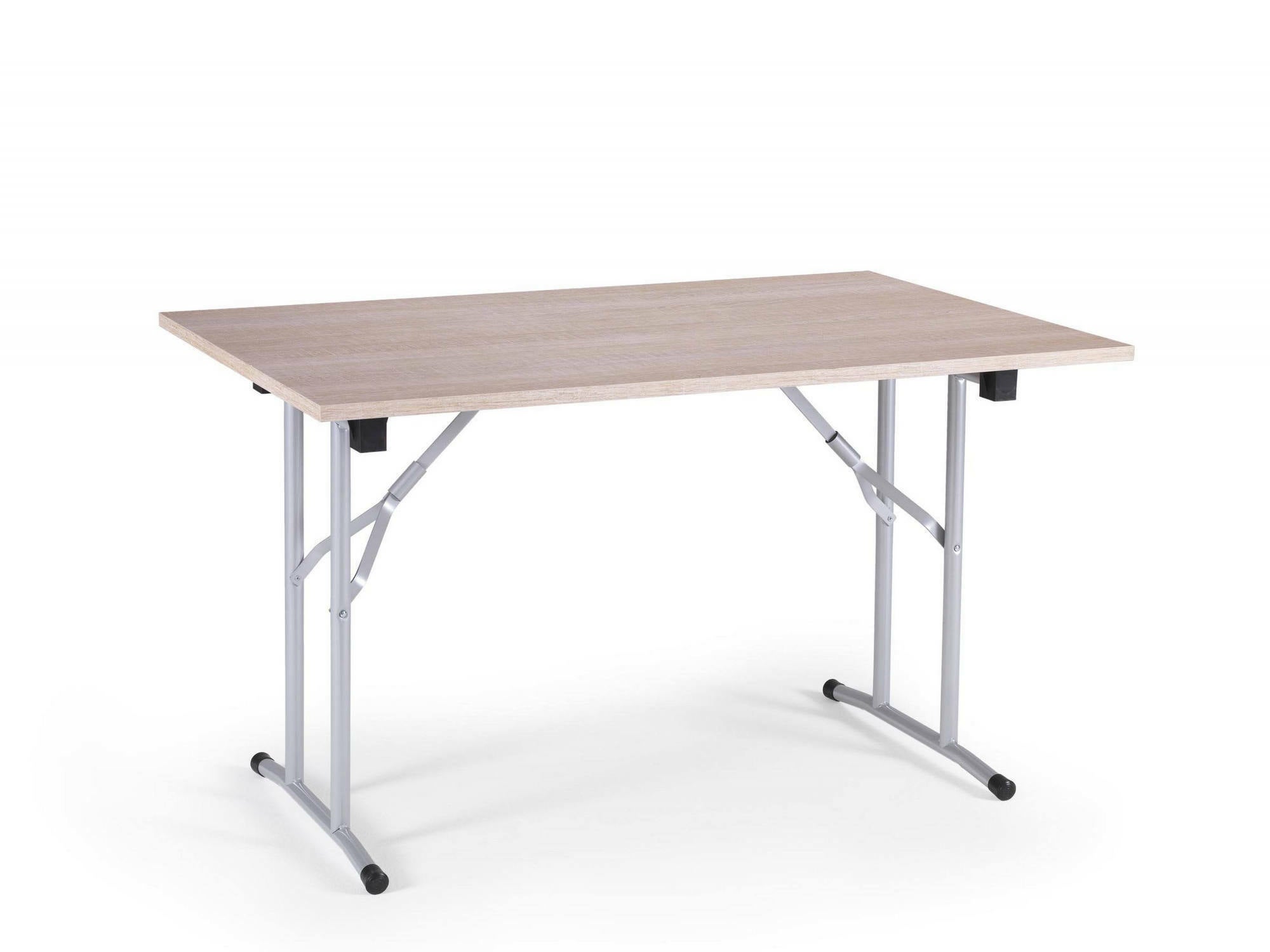 Mesa plegable Aliena, Mesa de camping con patas plegables de metal, Mesa de comedor moderna ...