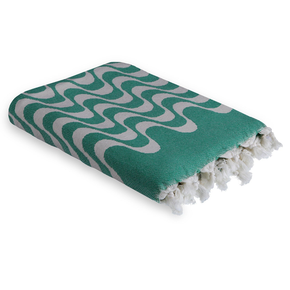 Fouta jacquard coton vert brésil | Leroy Merlin