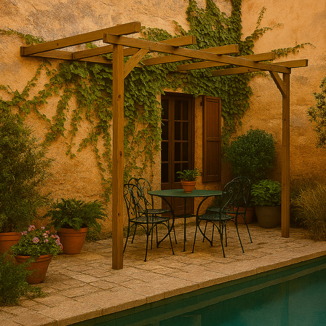 Pergola hexagonale bois au meilleur prix | Leroy Merlin