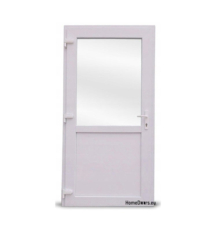 Portes de magasin extérieures en PVC 100/200 blanc gauche | Leroy Merlin