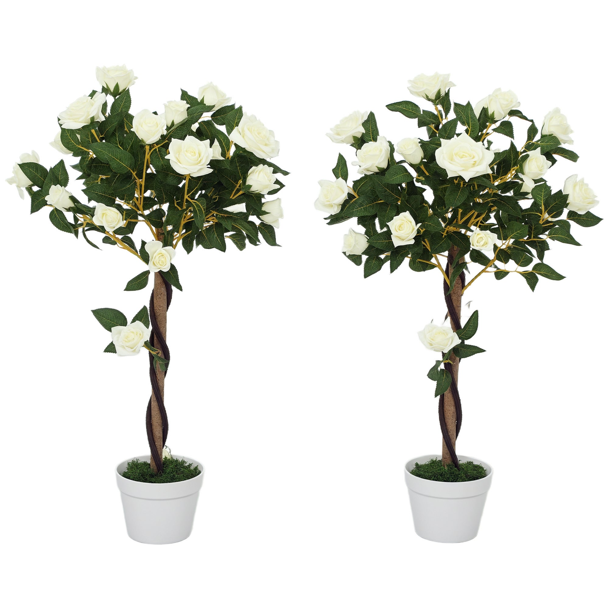 Arbre artificiel, plante artificielle en pot de ciment, plante ...