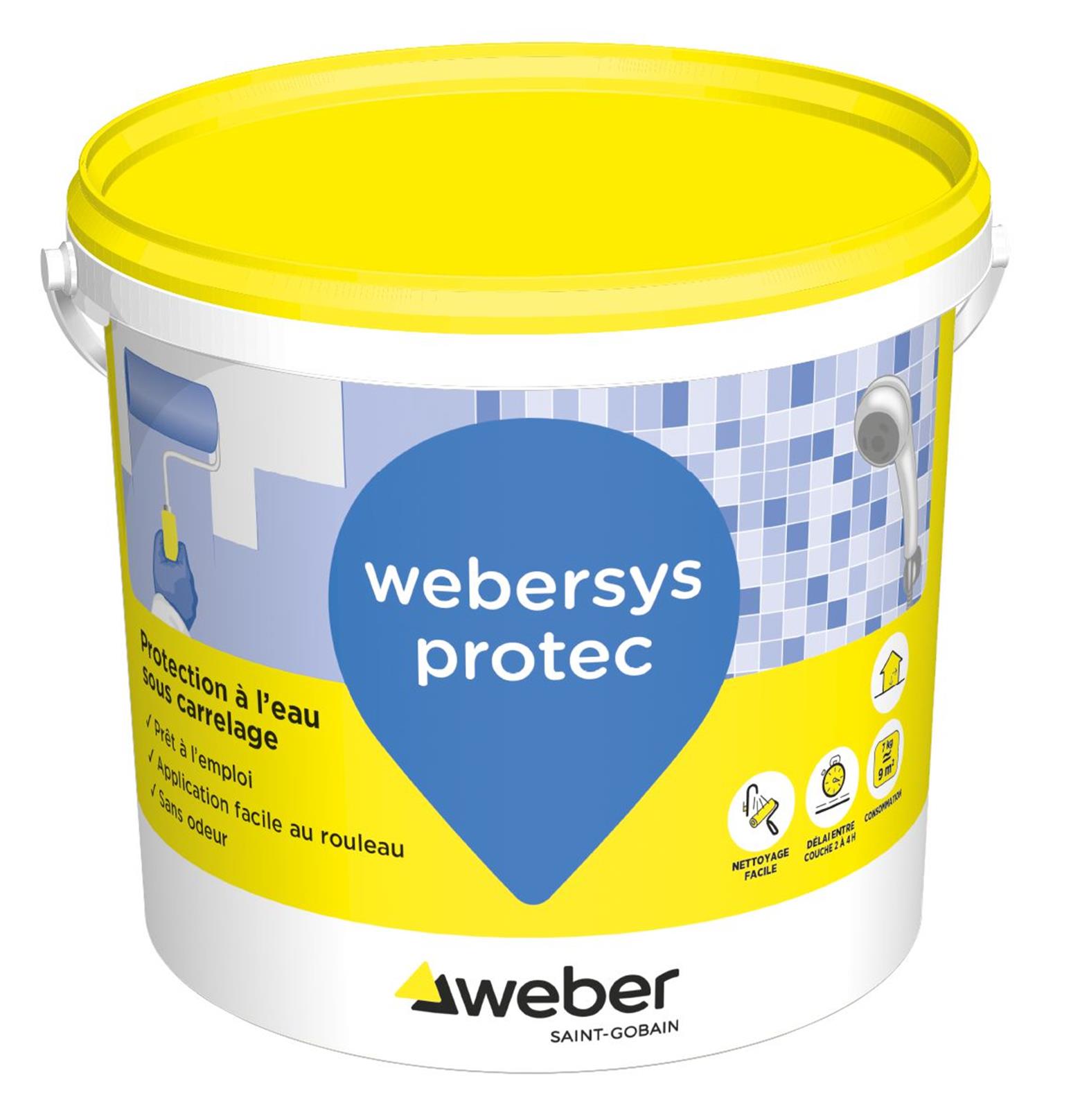 Weber.sys protec ( kit de 6 m², seaux de 7 kg, 20 kg) - SYS PROTECT KIT 6m² | Leroy Merlin