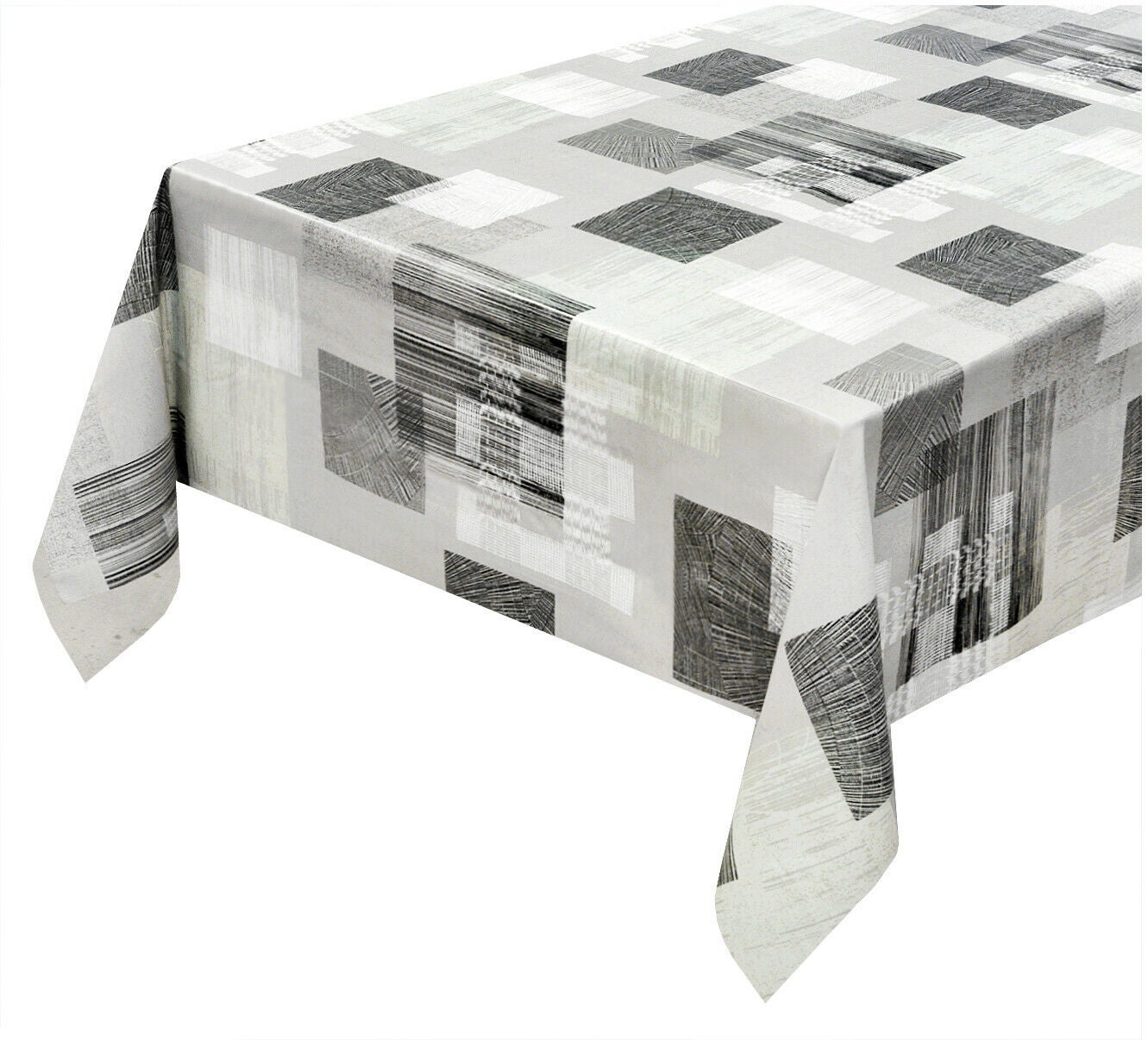 Nappe de Cuisine AntiTaches Moderne 140x260 cm Tissu Ciré Plastifié ...