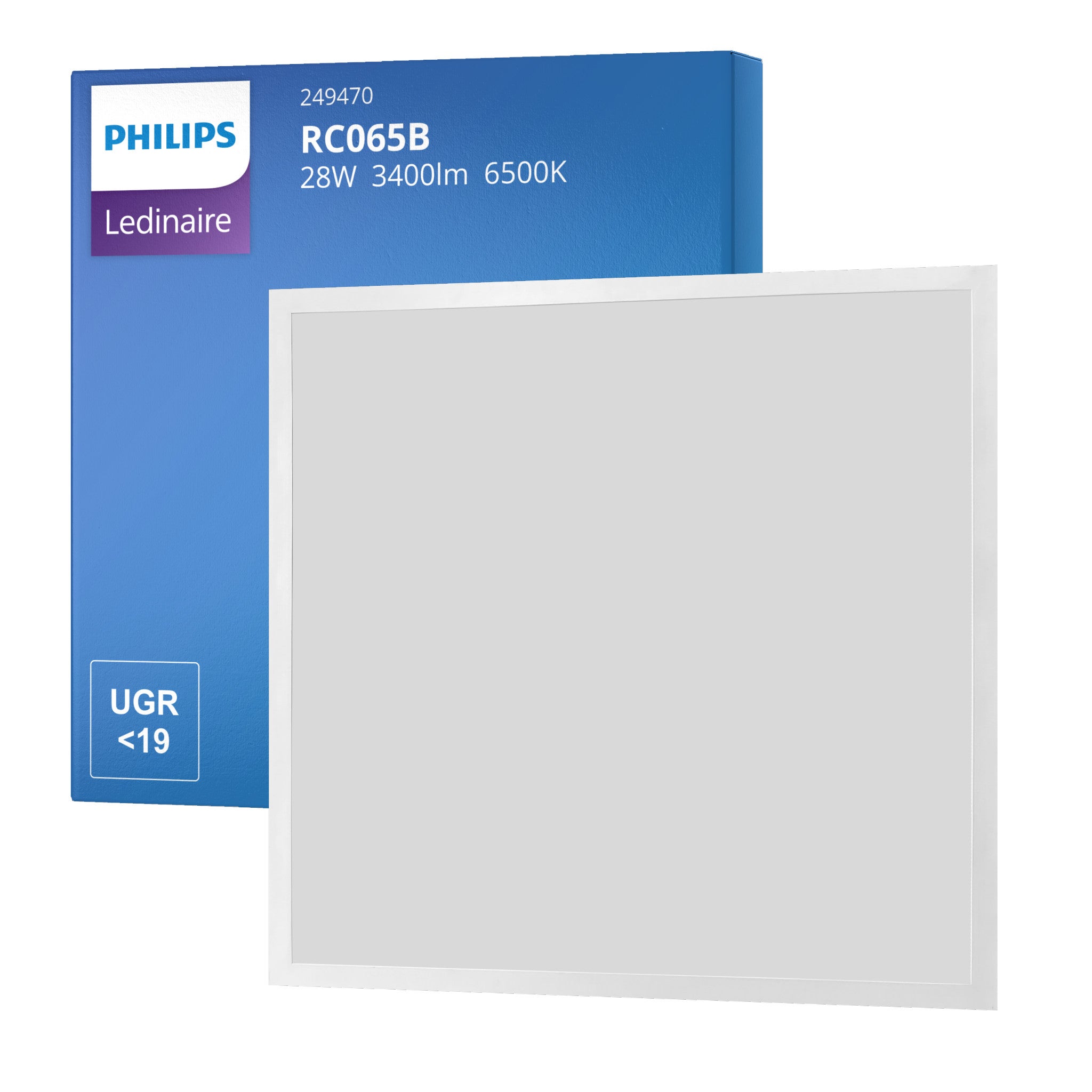 Philips Panneau LED Ledinaire RC065B 28W 3400lm - 865 Lumière Du Jour ...