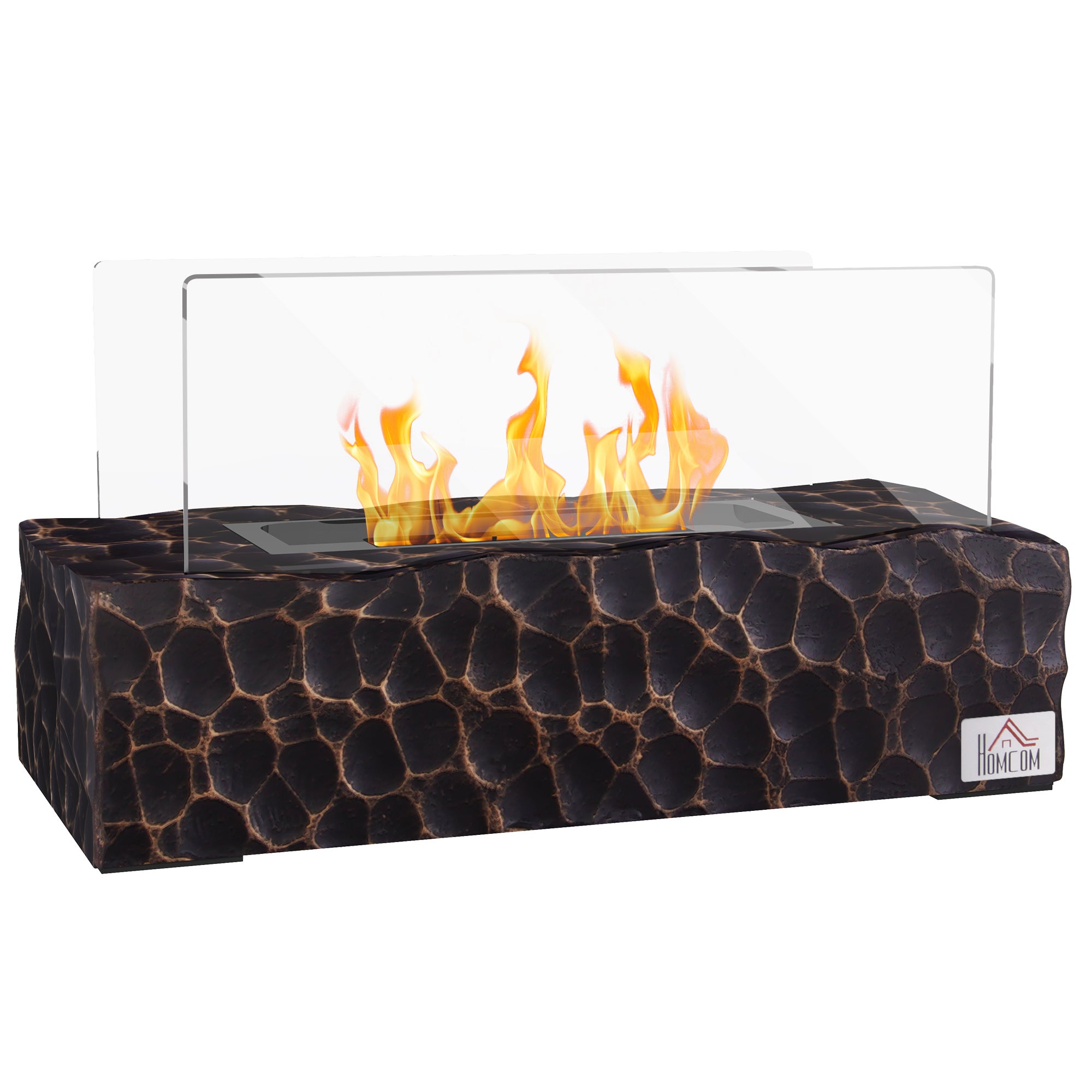 Cheminée de table au bioéthanol avec brûleur de 1,15 L et autonomie de ...