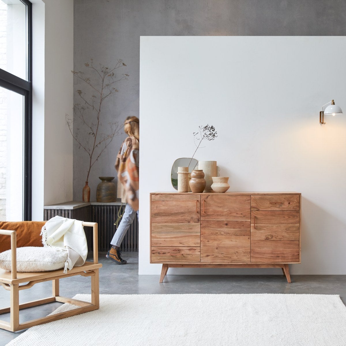 Tikamoon Buffet en bois d'acacia 150 Oslo | Leroy Merlin
