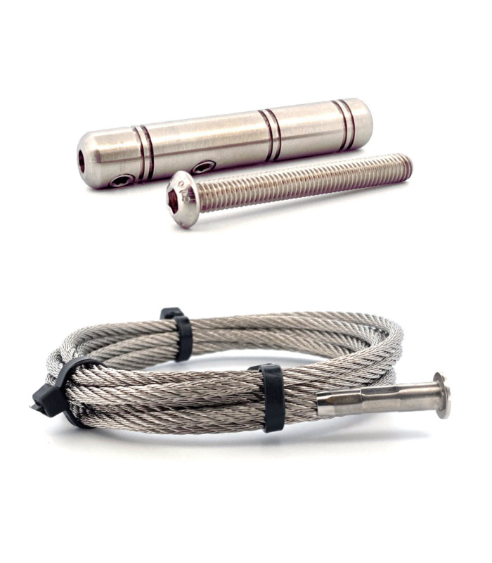 Kit 5m câble inox A4 4mm serti 1 coté + 1 tendeur | Leroy Merlin