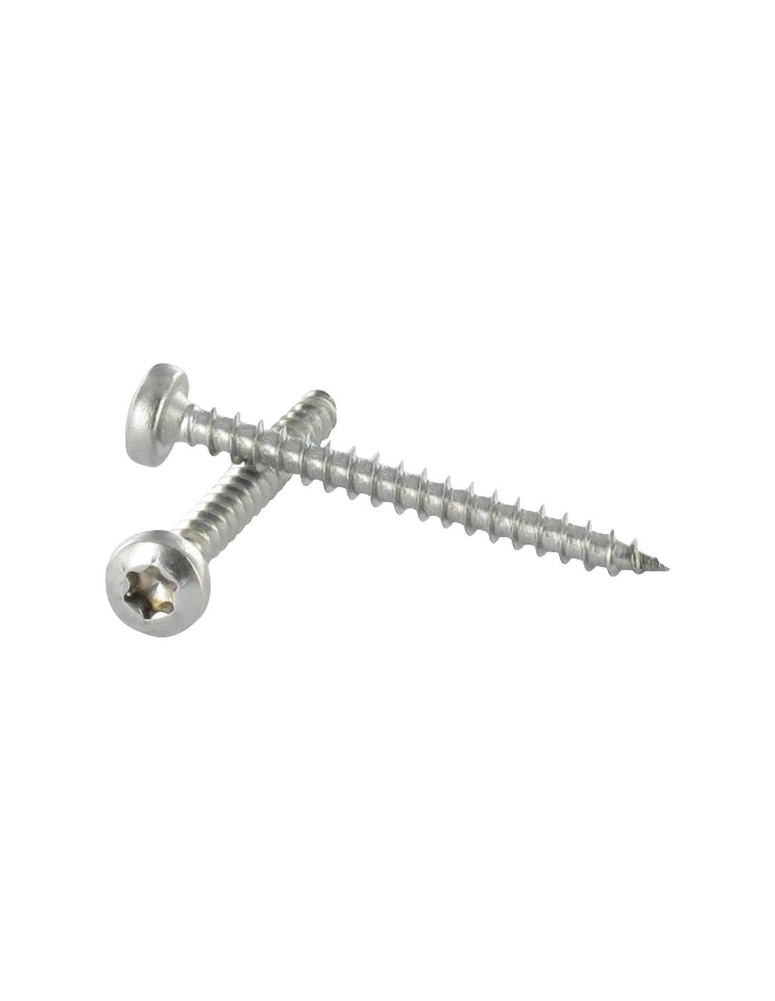 VBA Vis bois agglo Inox A2 Tête ronde TR 3X25 Filetée sur 17 TORX T10 ...