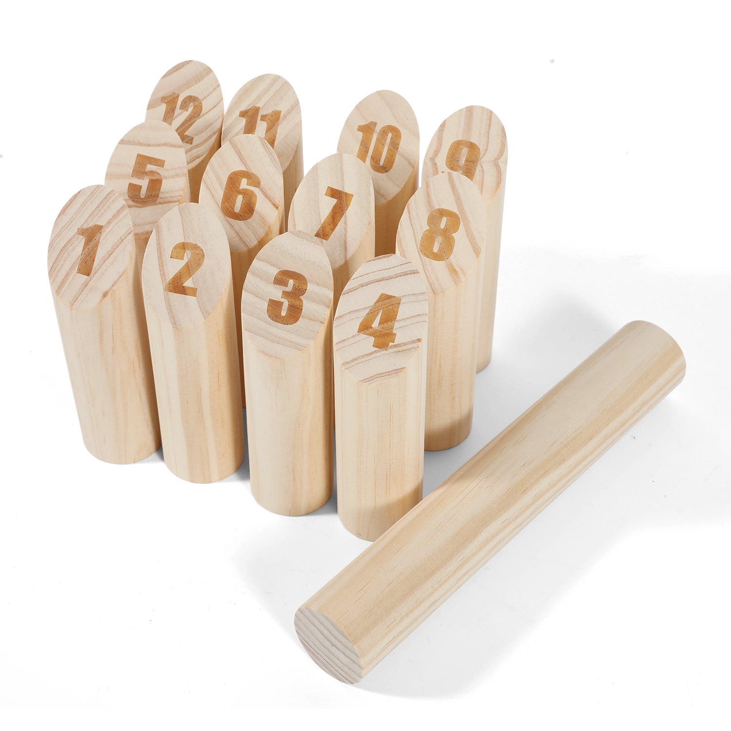 Kubb Jeu viking Échecs suédois Viking Jeux de jardin Jeu de lancer Jeux ...