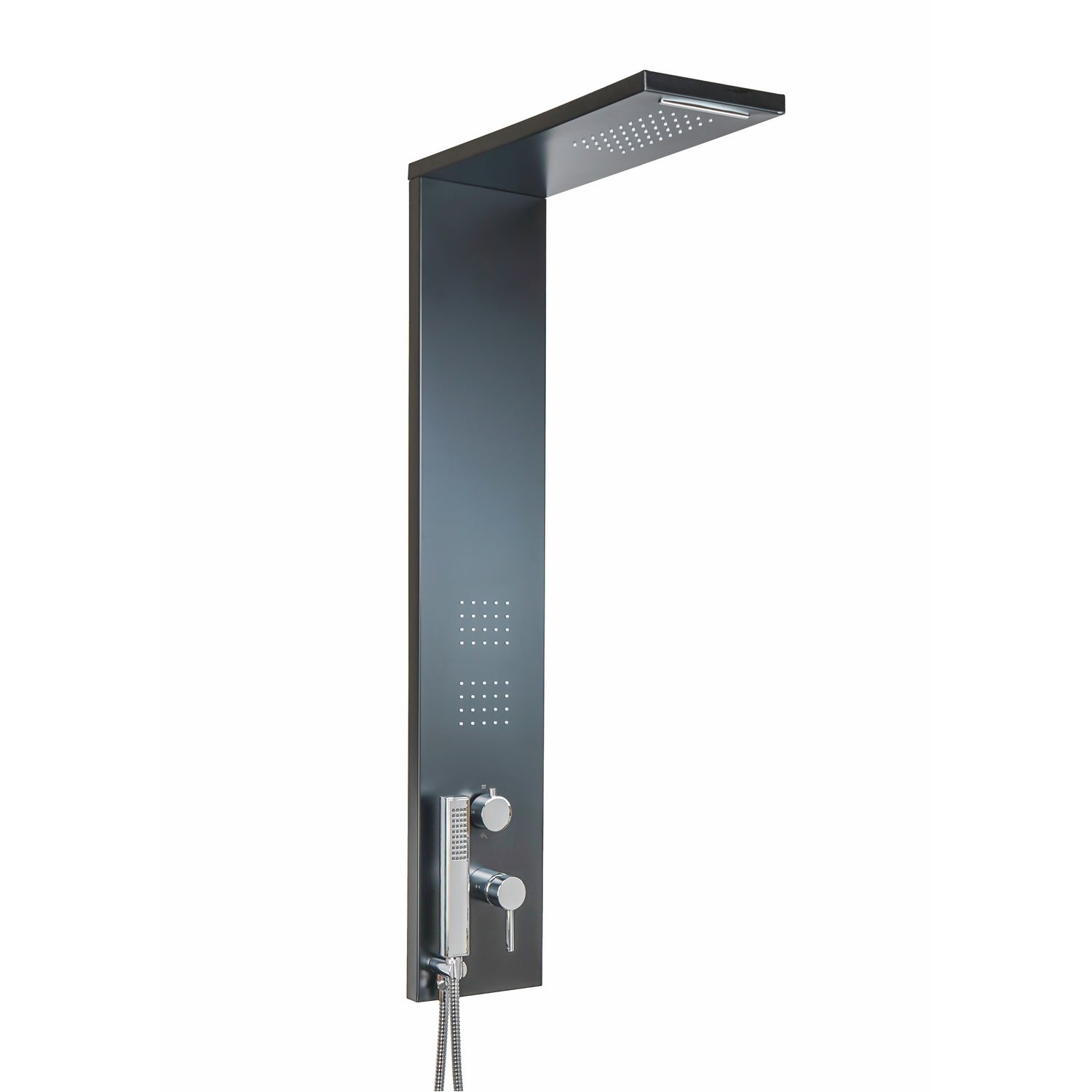 Colonne de Douche Hydromassante Noir Mat en Aluminium Mod. Trend ...