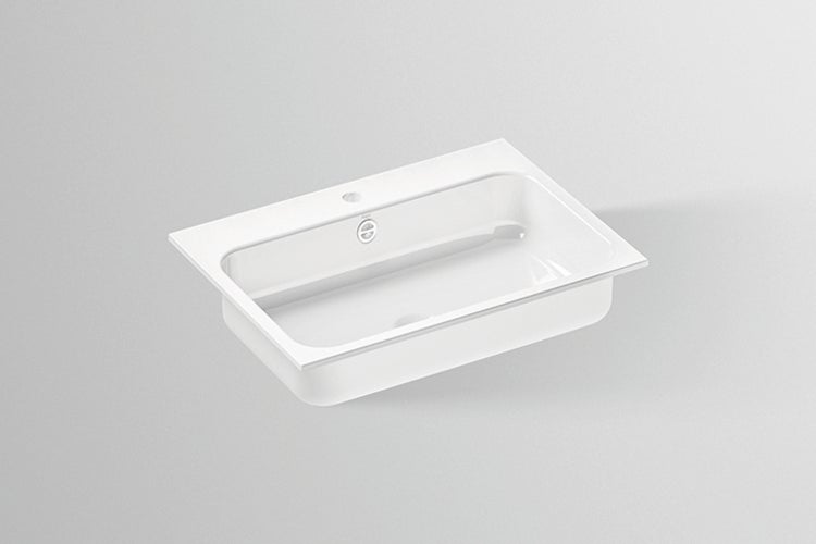 Vasque à encastrer Alape EB.SR650H, rectangulaire L : 650mm H : 127mm P ...
