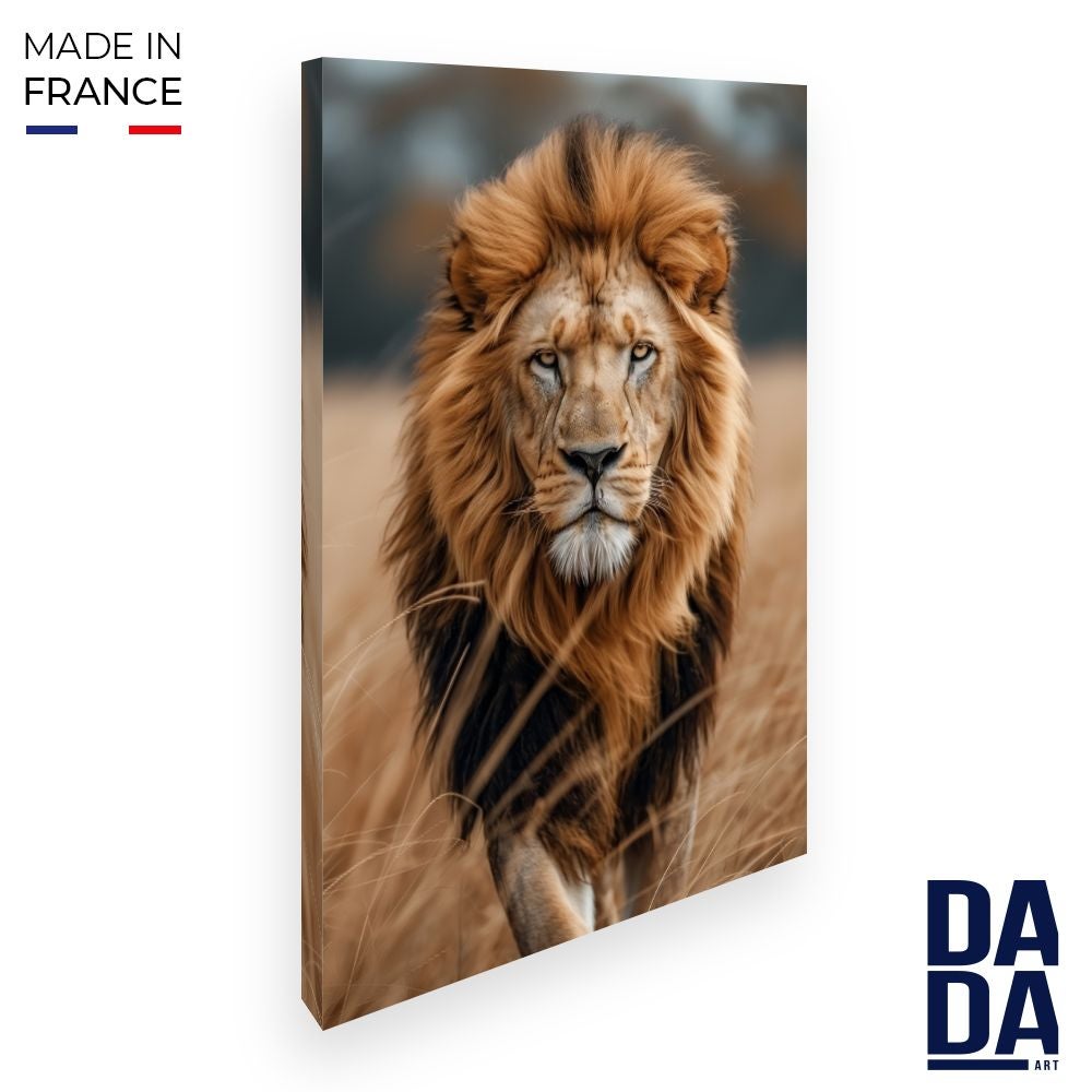 Toile murale Majestueux lion royal / 60x90cm / Fabriqué en France ...