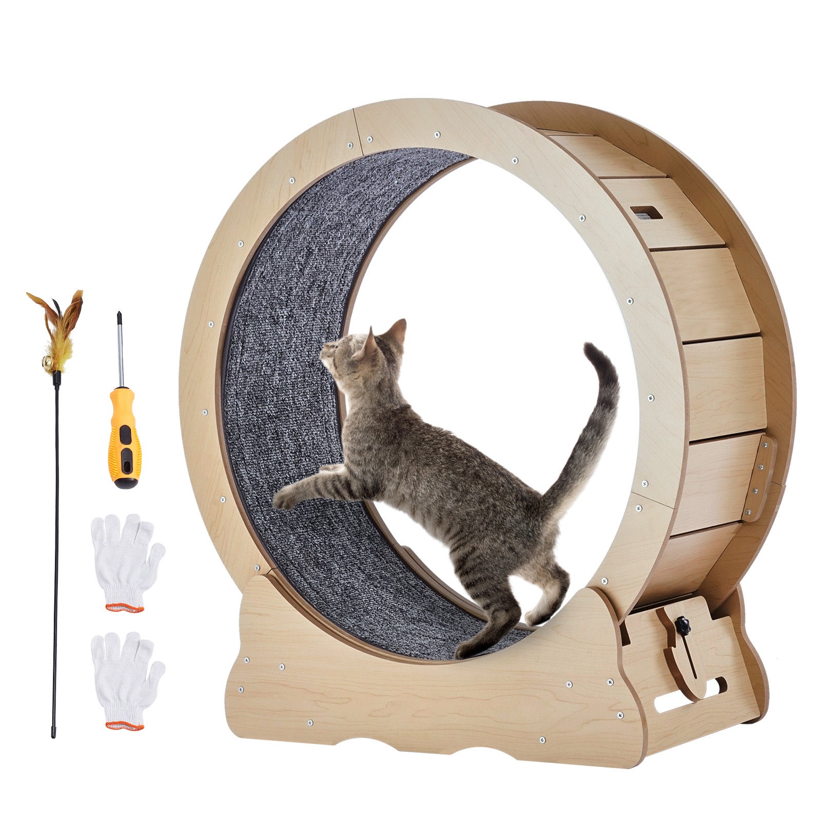 Roue d'exercice pour chat,SucceBuy grande roue tapis roulant d ...