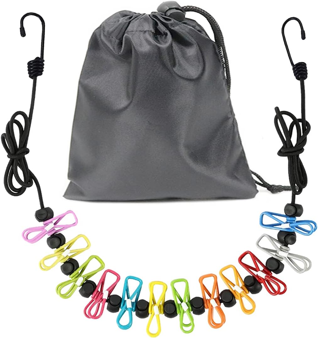 Corde à linge, corde à linge antidérapante, corde à linge portable avec ...