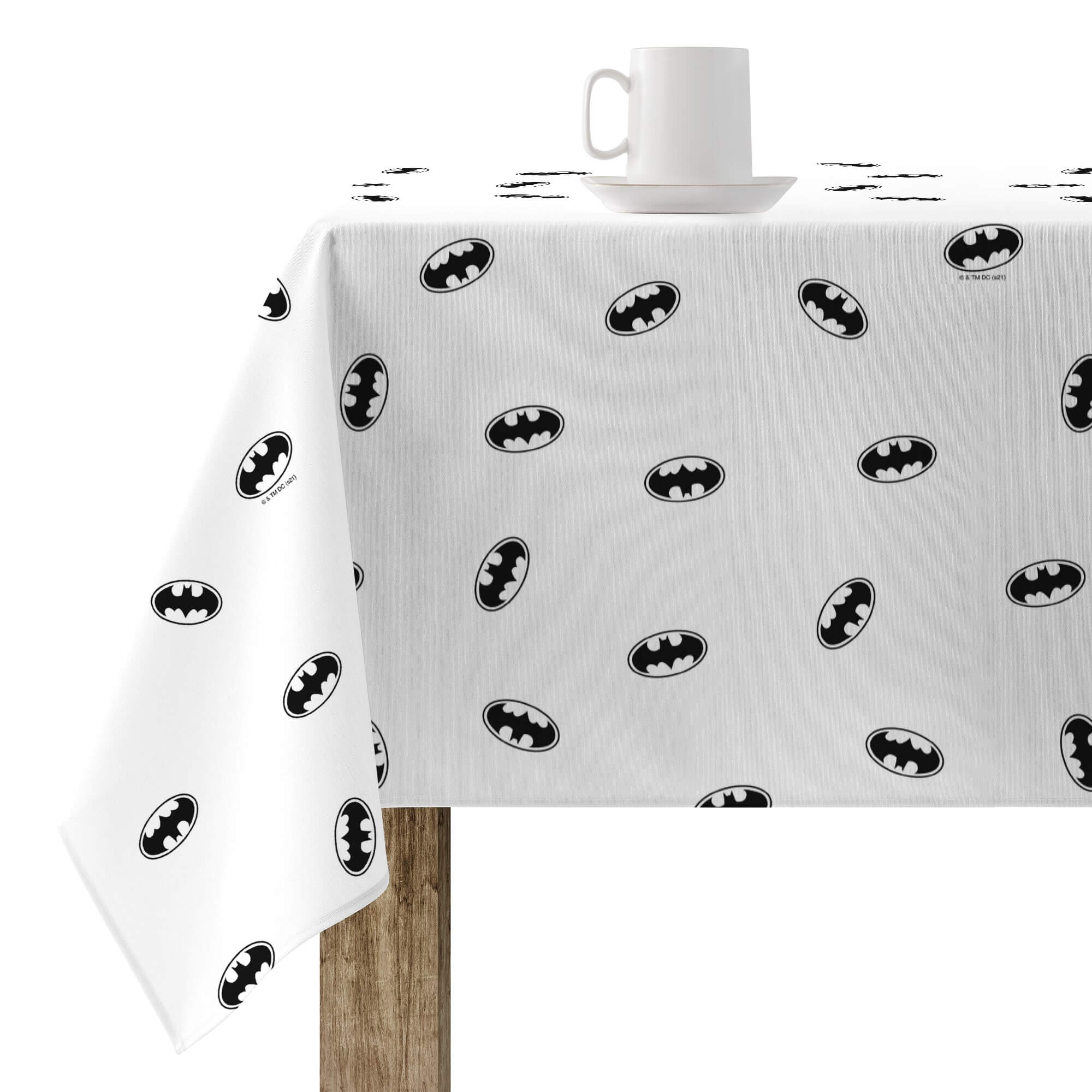 Mantel antimanchas Batman White 100% algodón - 140x140 cm | Leroy Merlin