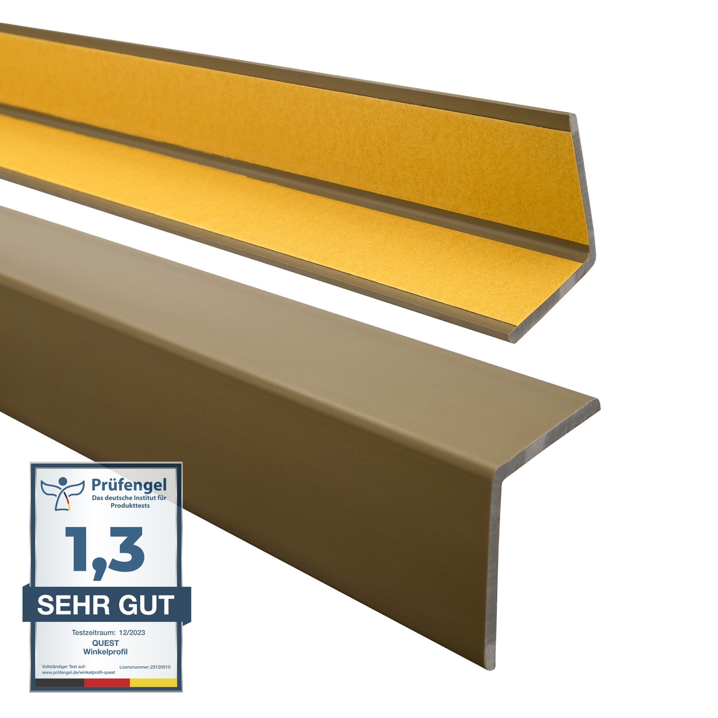 QUEST Cornière PVC 40x40mm, 1.8m, Baguette d’angle de protection KM ...