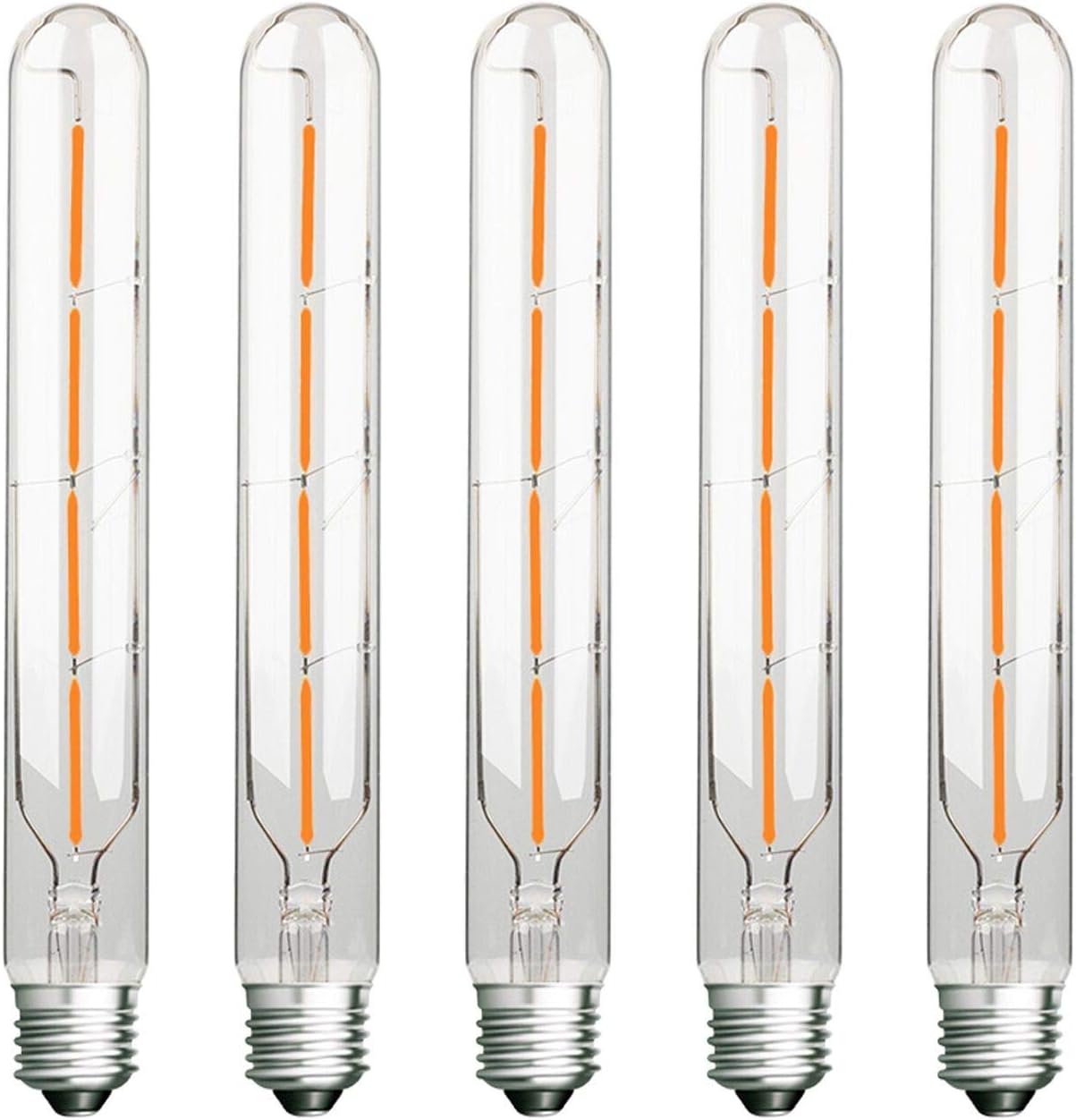 Lot de 5 Ampoules Long Tube, Filament LED Edison, 4W, Équivalent ...