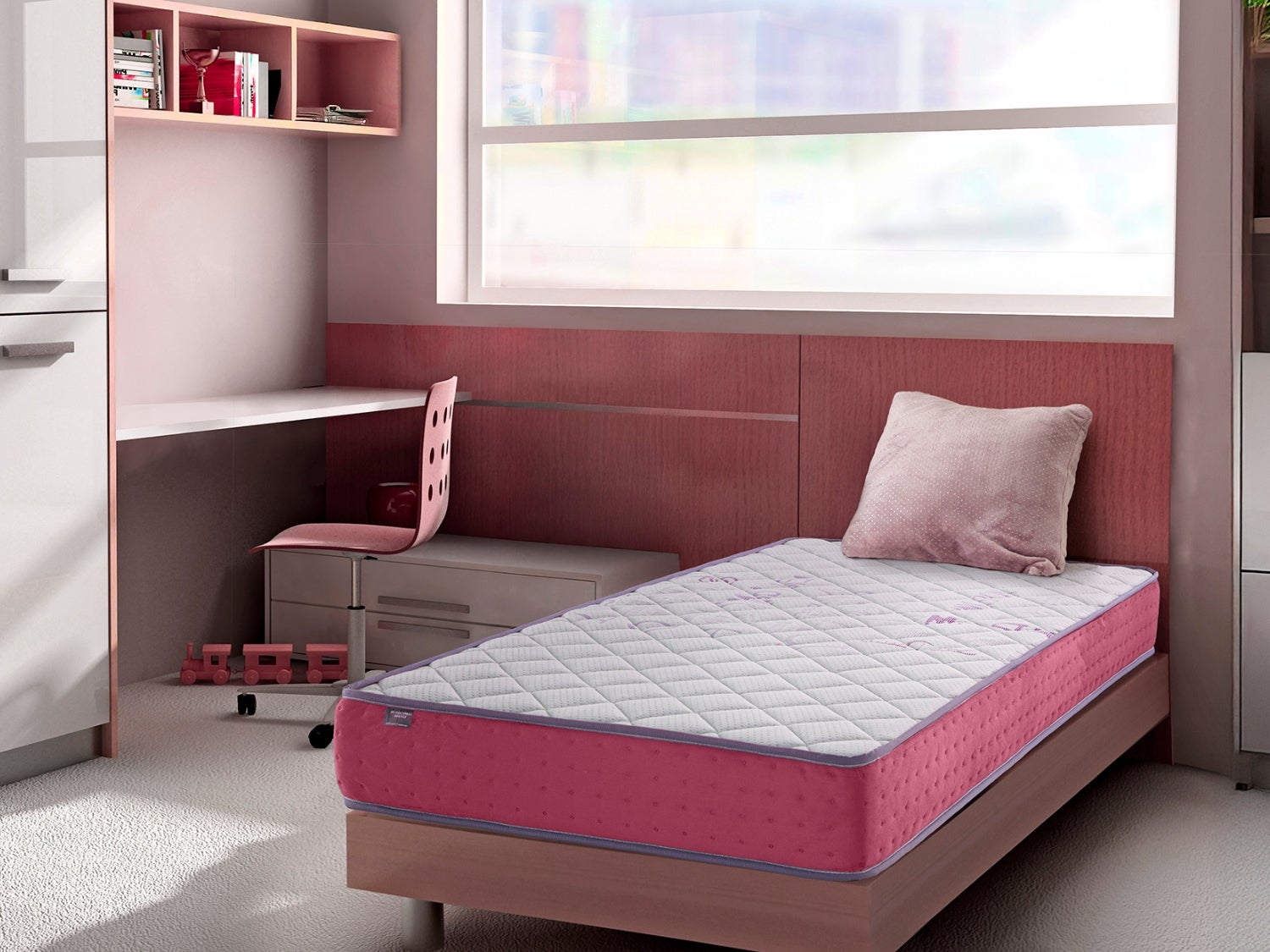 Colchon 90x180 CAMA INFANTIL - Altura 18 CM AROA FOAM Ergonomico y ...