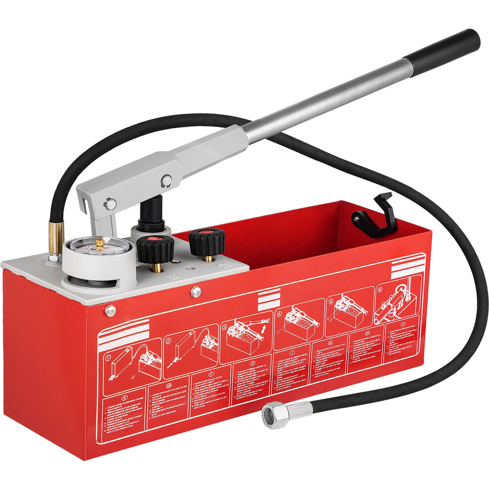 Pompe essai pression hydrostatique SucceBuy 60 bars/860 psi,réservoir 3 ...