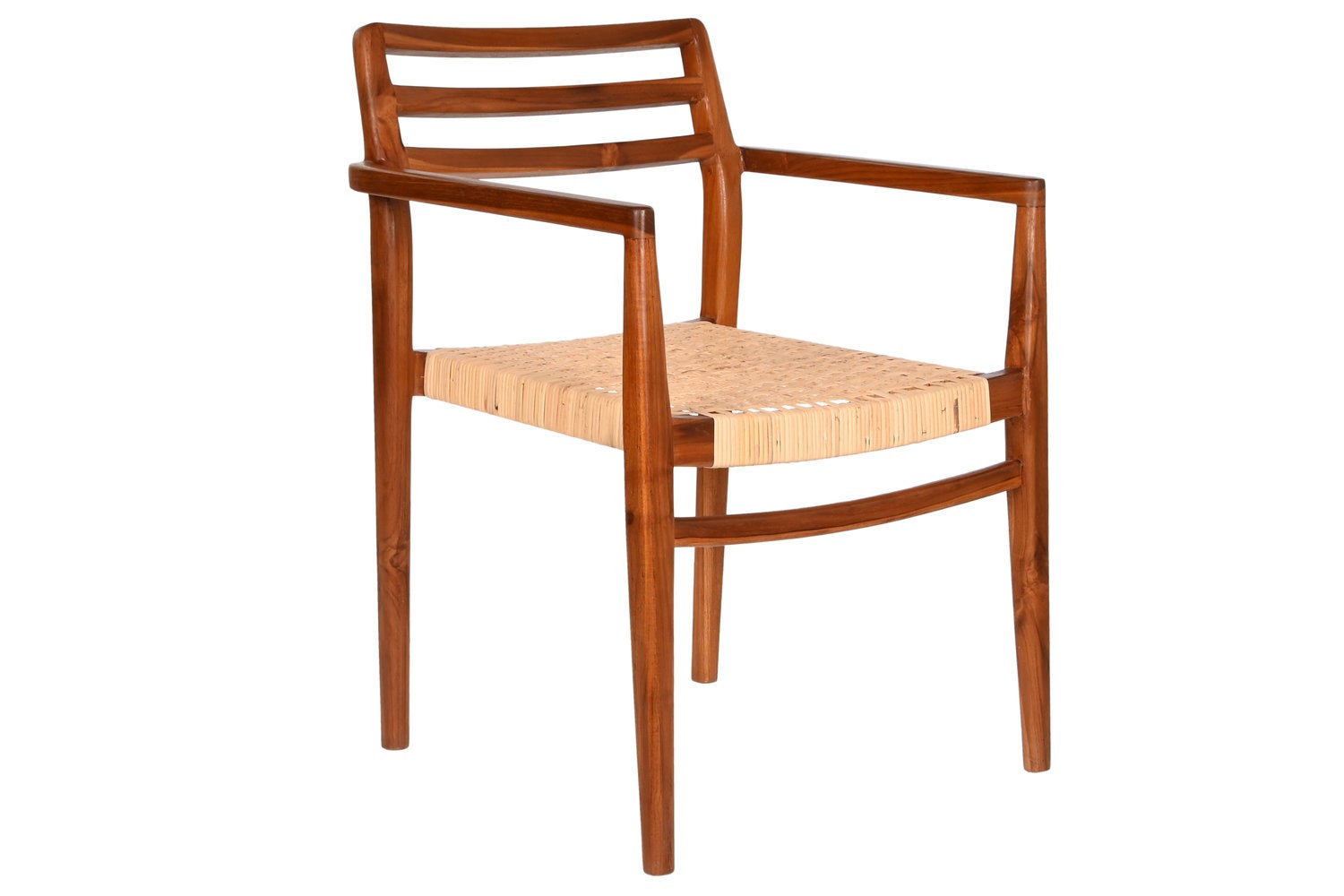 Sedia in teak e rattan 50X56X86 Marrone | Leroy Merlin