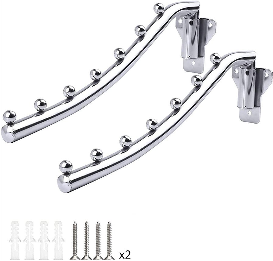 Porte Cintre Mural, Cintre Pliable Mur, Cintres Séchoirs Vêtements ...