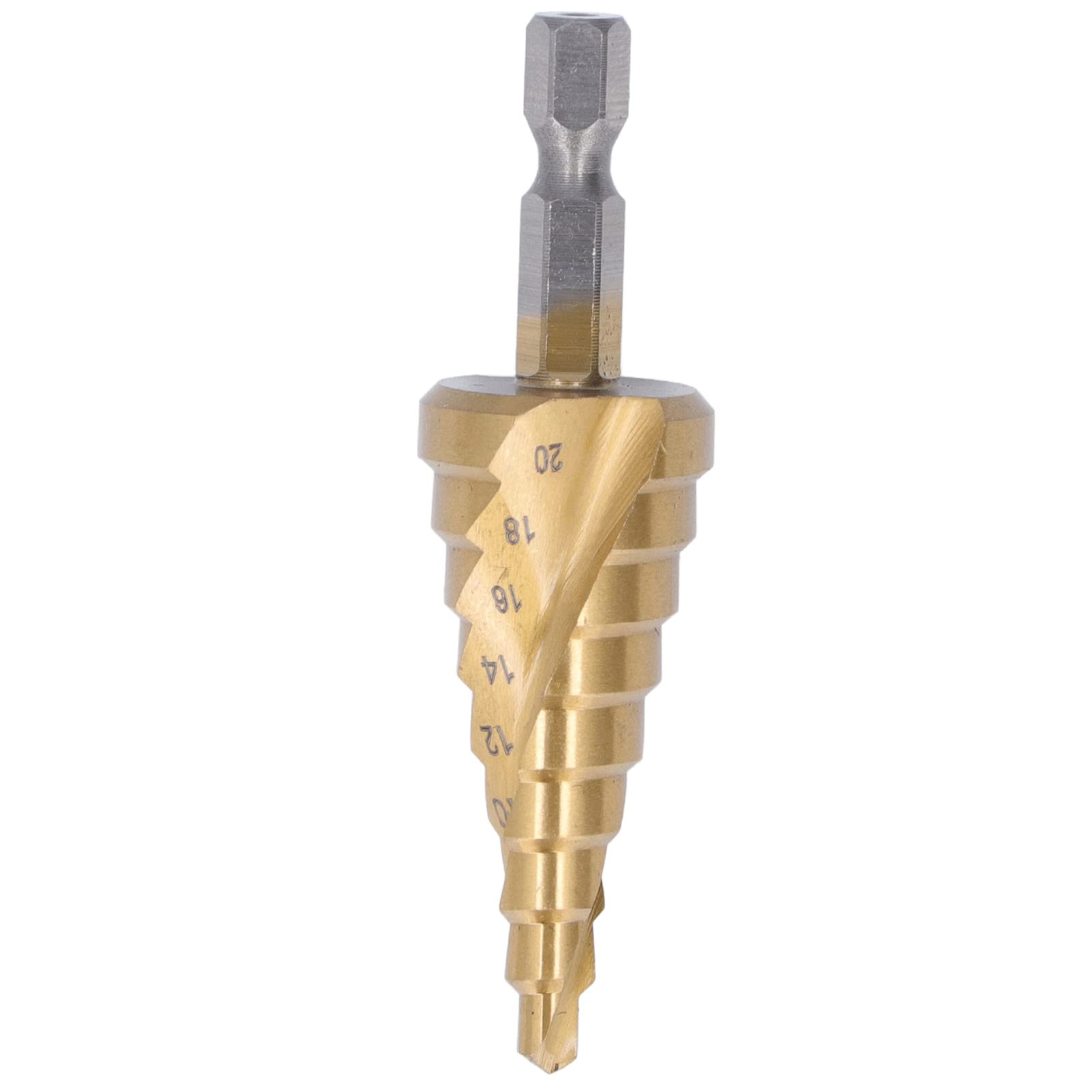 Foret étagé en acier rapide à cannelure hélicoïdale, outil de perçage ...