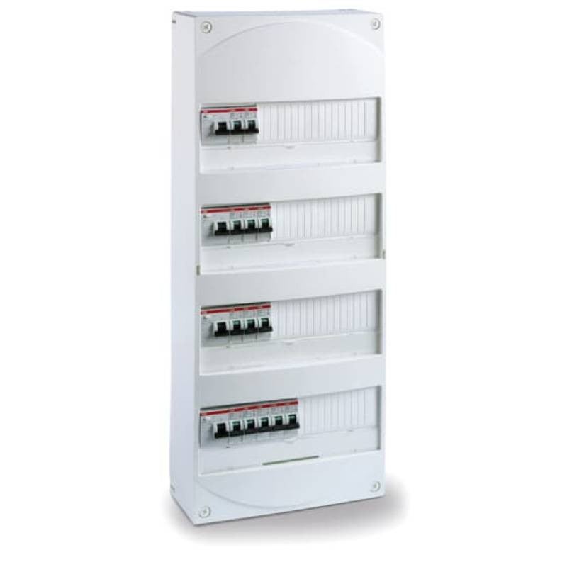 Tableau électrique prééquipé ABB - 4 rangées - 4 ID 63A + 13 ...