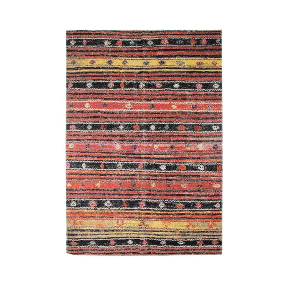 Tapis salon lignes rouge 120x170 | Leroy Merlin