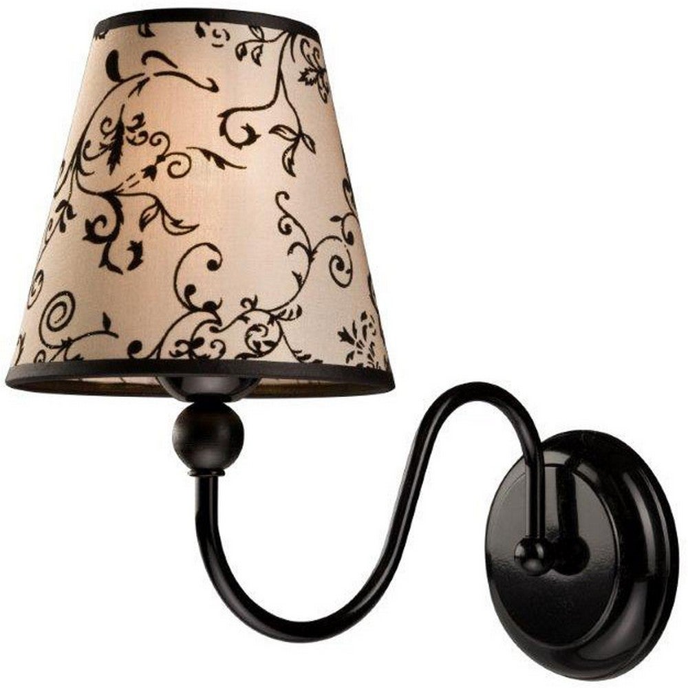 Lamkur Bouli Applique murale avec abat-jour avec abat-jour en tissu ...