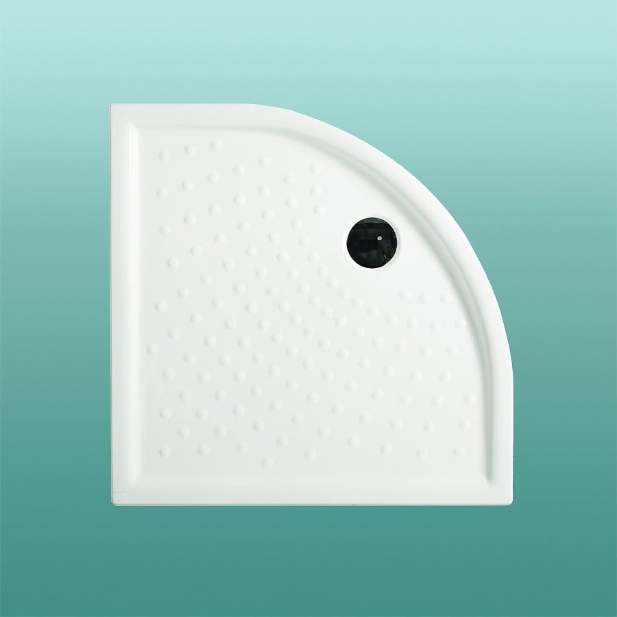 Plato de ducha semicircular 80x80 blanco | Leroy Merlin
