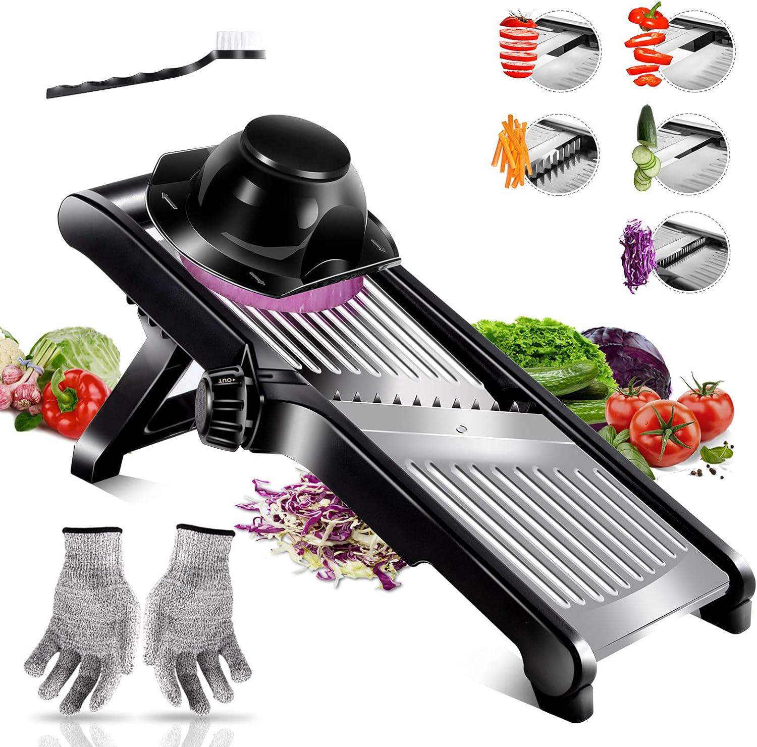 Mandoline de cuisine multifonctionnelle, mandoline en acier inoxydable ...