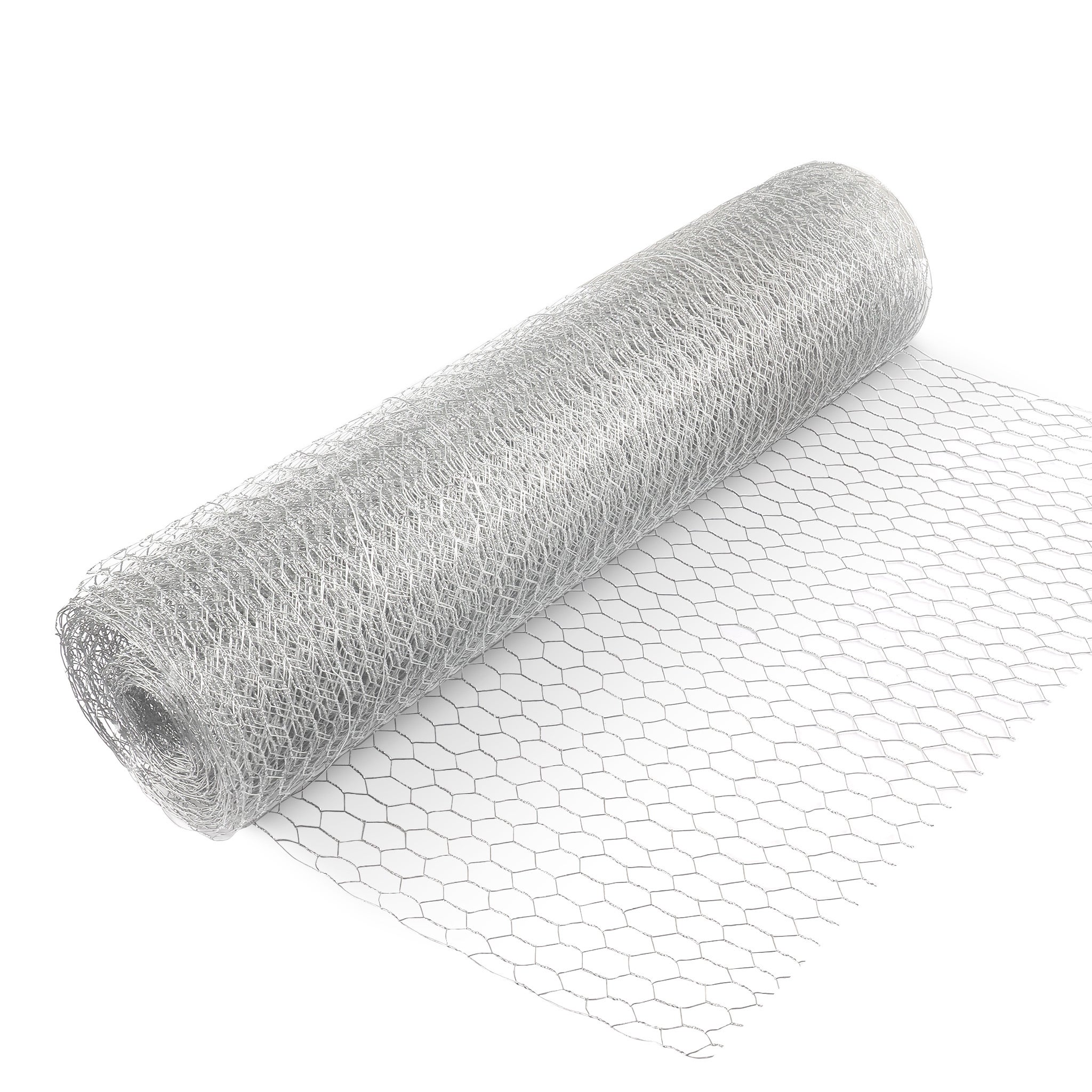 Wiltec Rete metallica per recinzione, voliere, gabbie, rete zincata 10 ...