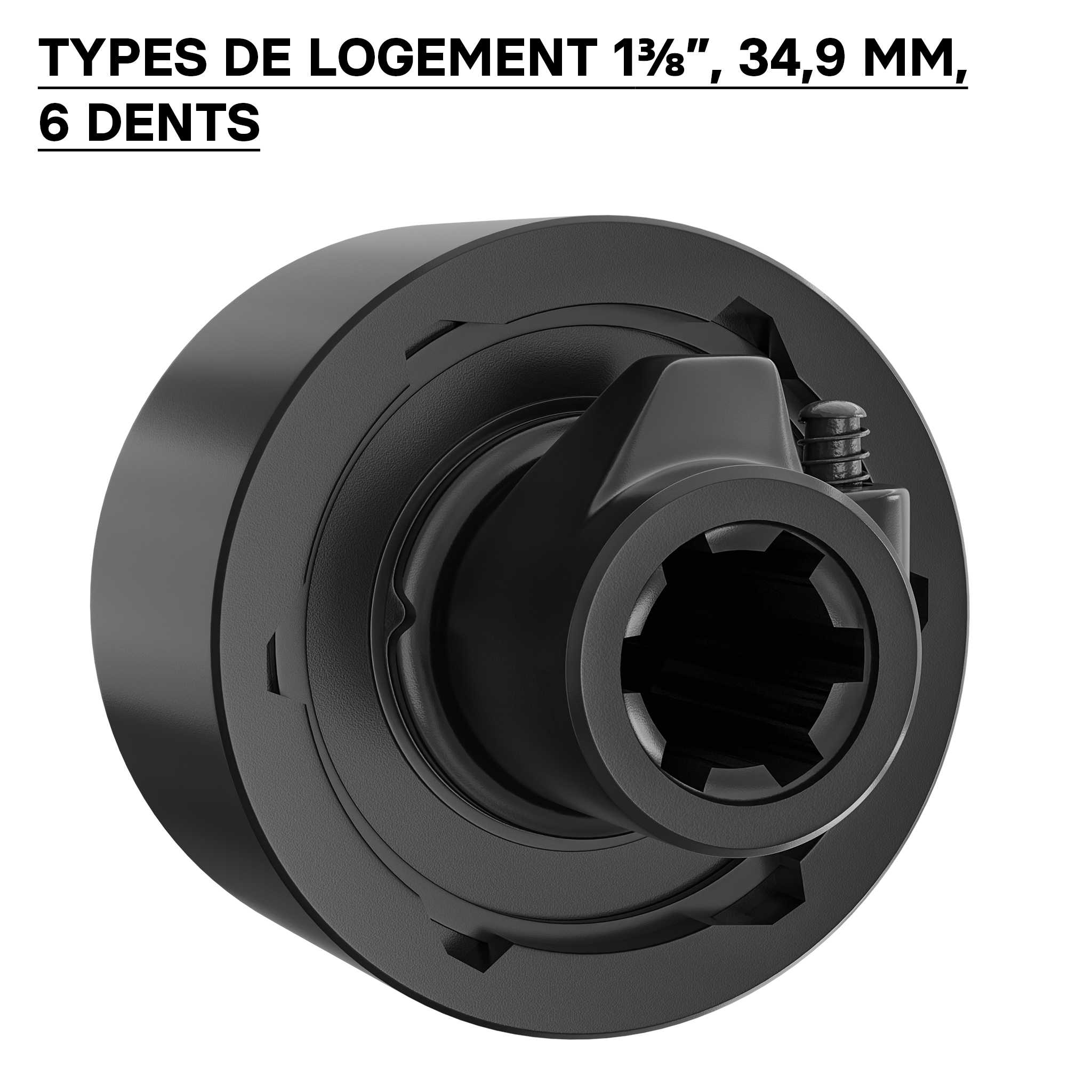 Embrayge à roue libre Arbre Cardan 201mm Filet Mâle Femelle 1 3/8 ...