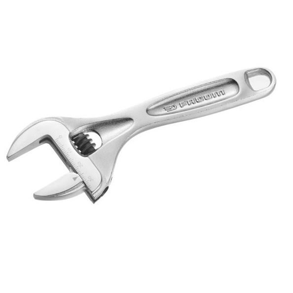 Clé à molette courte 8'' chromée ouverture 40mm longueur 200mm - FACOM ...