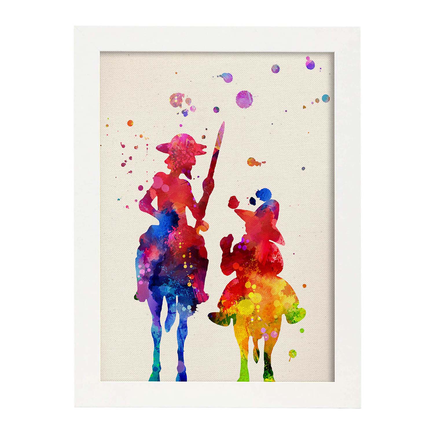 Steen À Encadrer "don Quijote". Nacnic Feuilles De Style Aquarelle ...