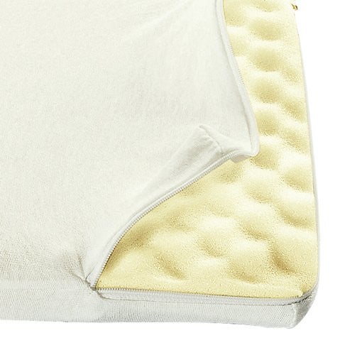 Housse intégrale jersey pour surmatelas anatomique - Blanc ivoire - 140 ...
