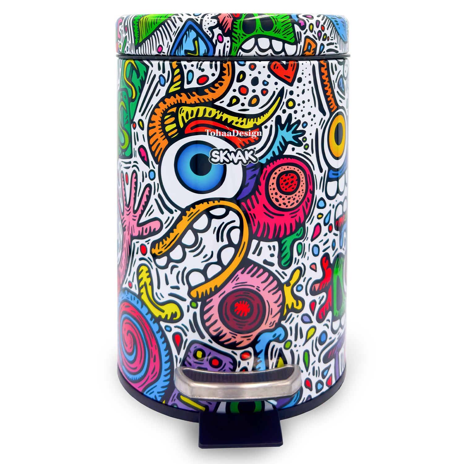 Poubelle 3L Crazy Maniac - Skwak x Tohaa Design | Leroy Merlin